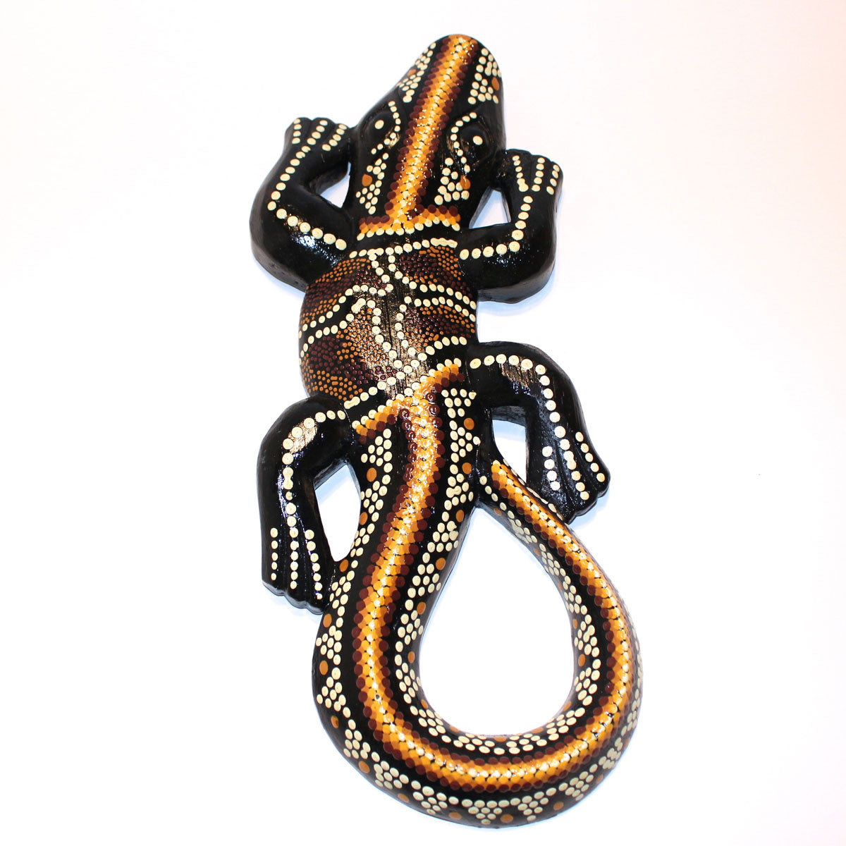 Bali Painted Wood Lizard - Rio – Natural Artist